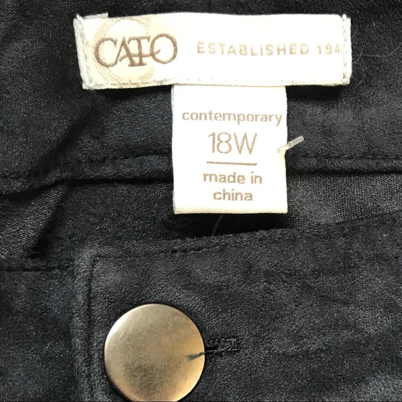 Cato | Pants & Jumpsuits | Cato Contemporary Faux Suede Dk Grey Skinny ...